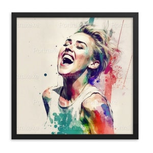 Miley Cyrus, Poster 4K, Digital Print, Home Decor, Instant Download ...