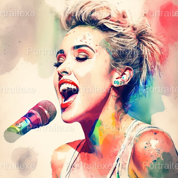 Miley Cyrus Poster - Etsy
