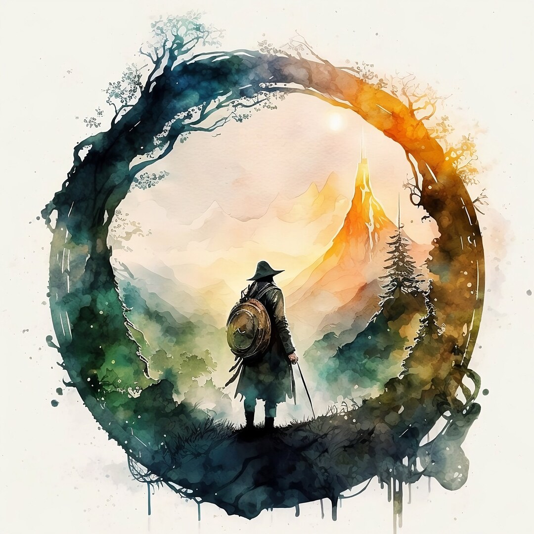 Adventure Into Mordor, Poster 4K, Lord of the Rings, Digital Print ...