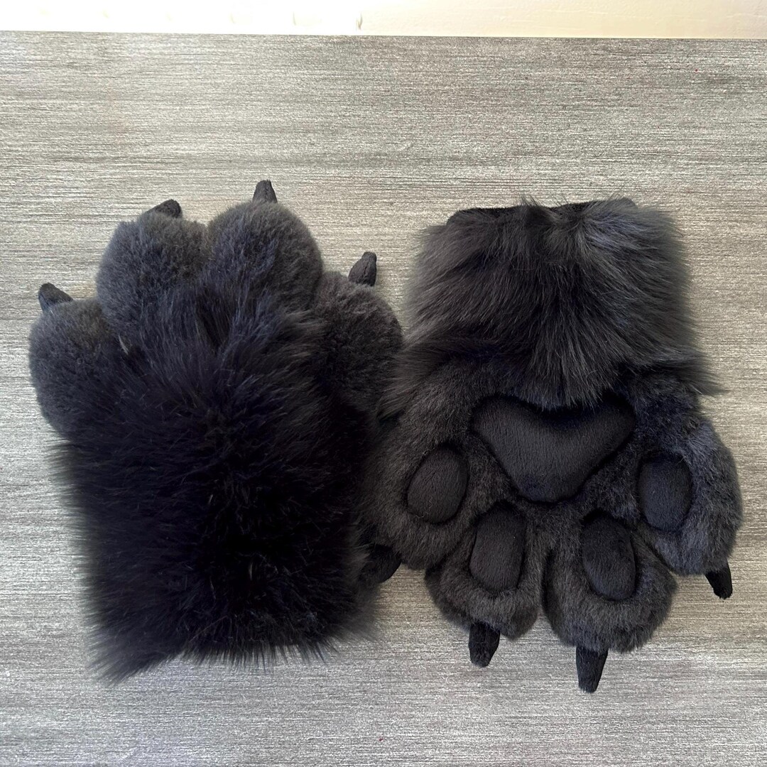 Monochromatic Dark Paws - Etsy