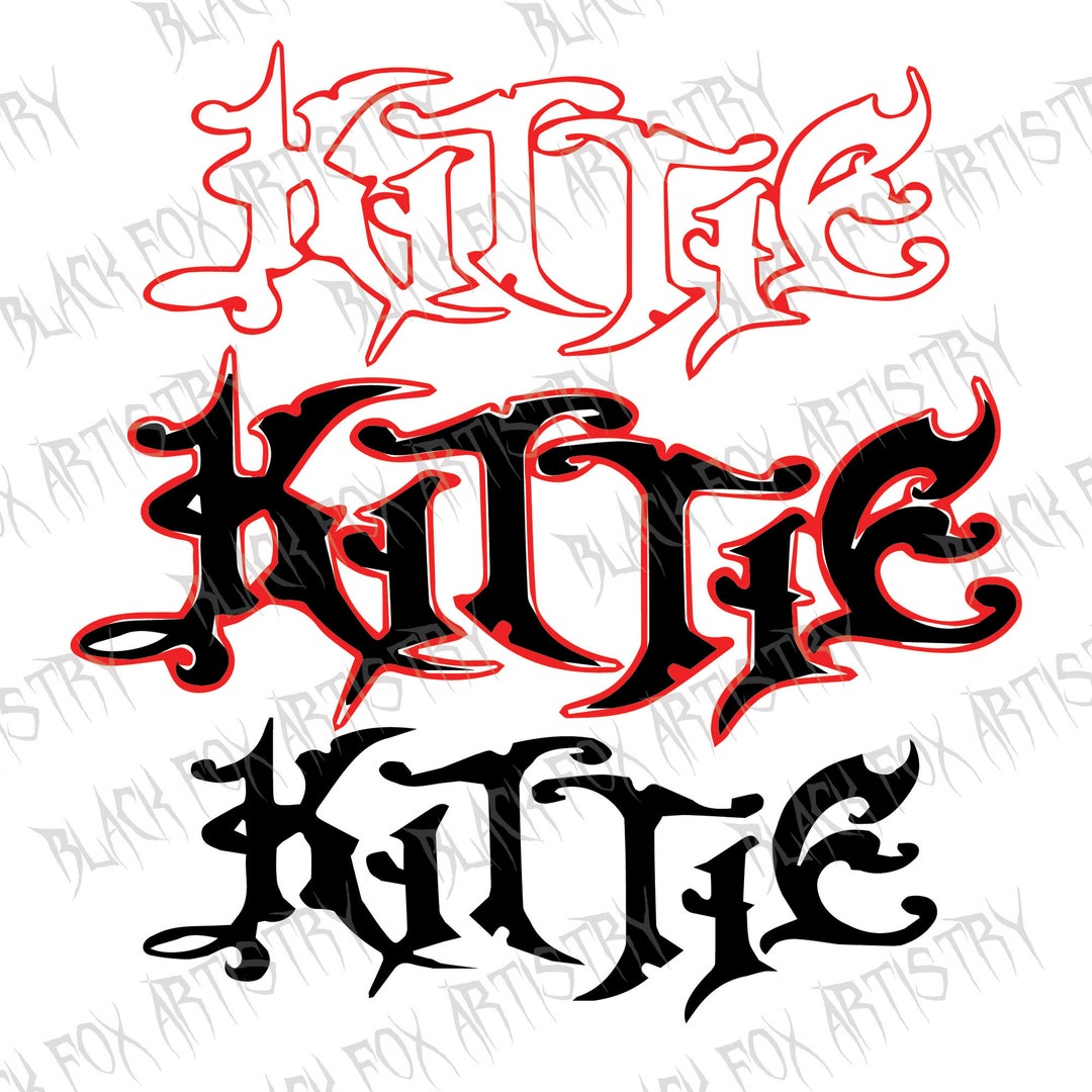 Kitty Band Logo SVG PNG JPG Outline Variations Digital Download - Etsy ...