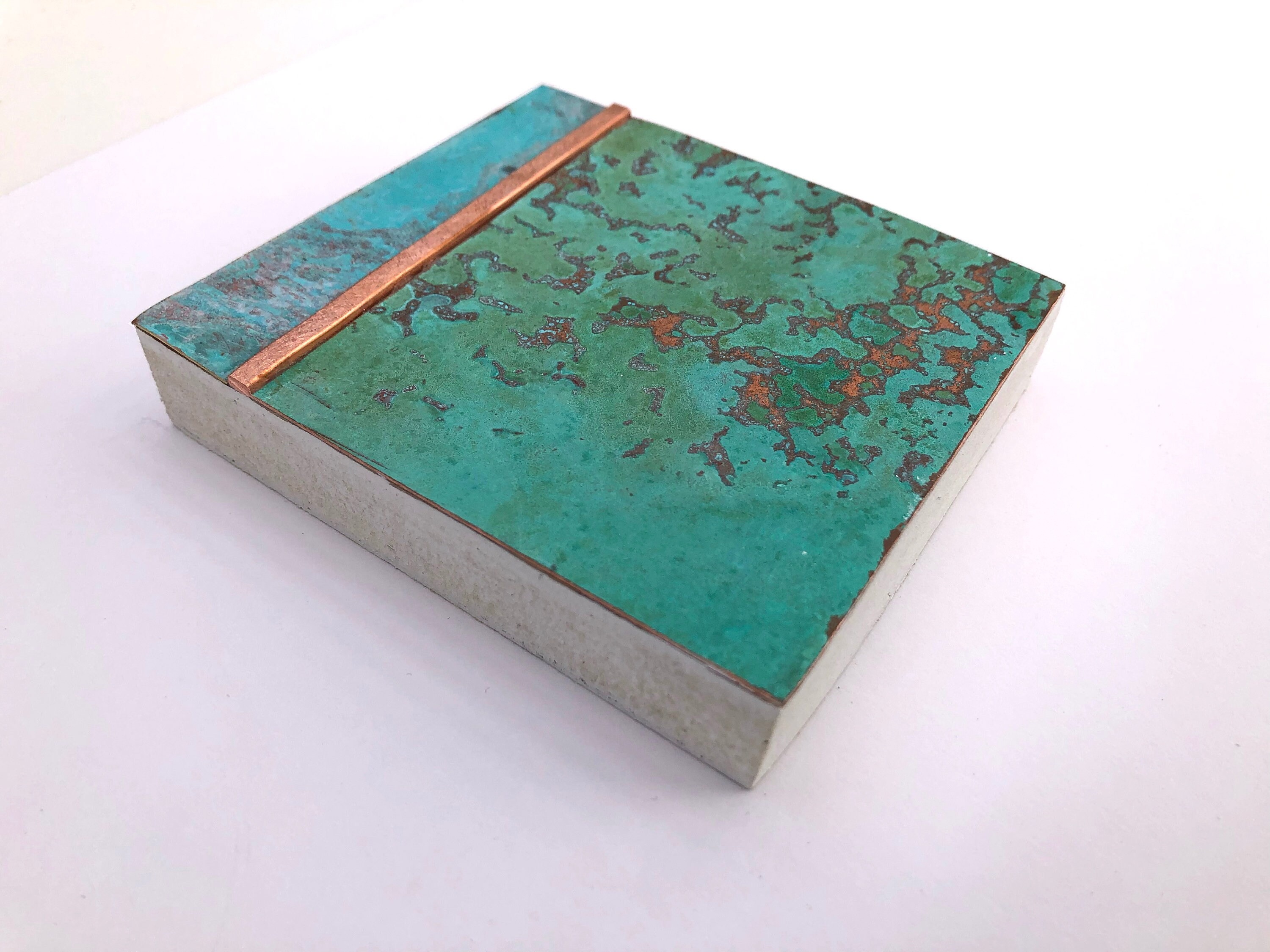 Handmade 3D Copper Patina Landscape Wall Art - Etsy