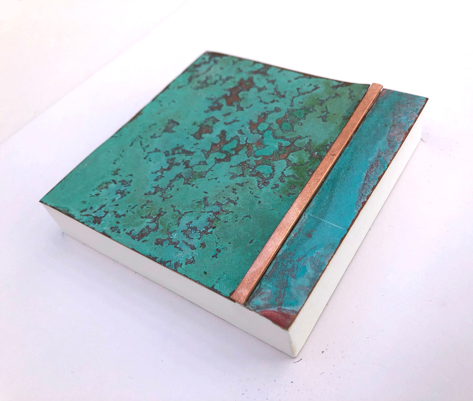 Handmade 3D Copper Patina Landscape Wall Art - Etsy