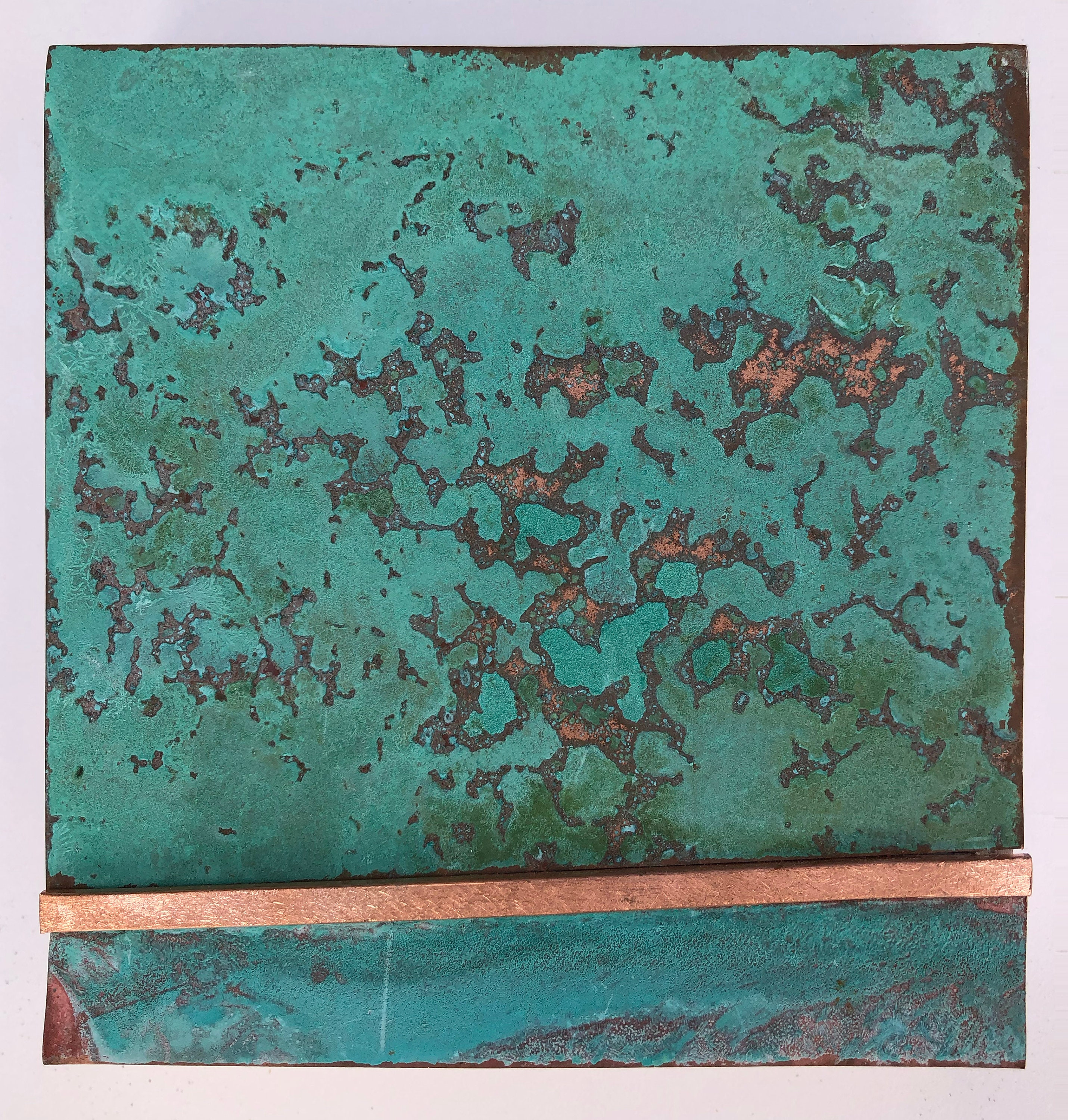 Handmade 3D Copper Patina Landscape Wall Art - Etsy