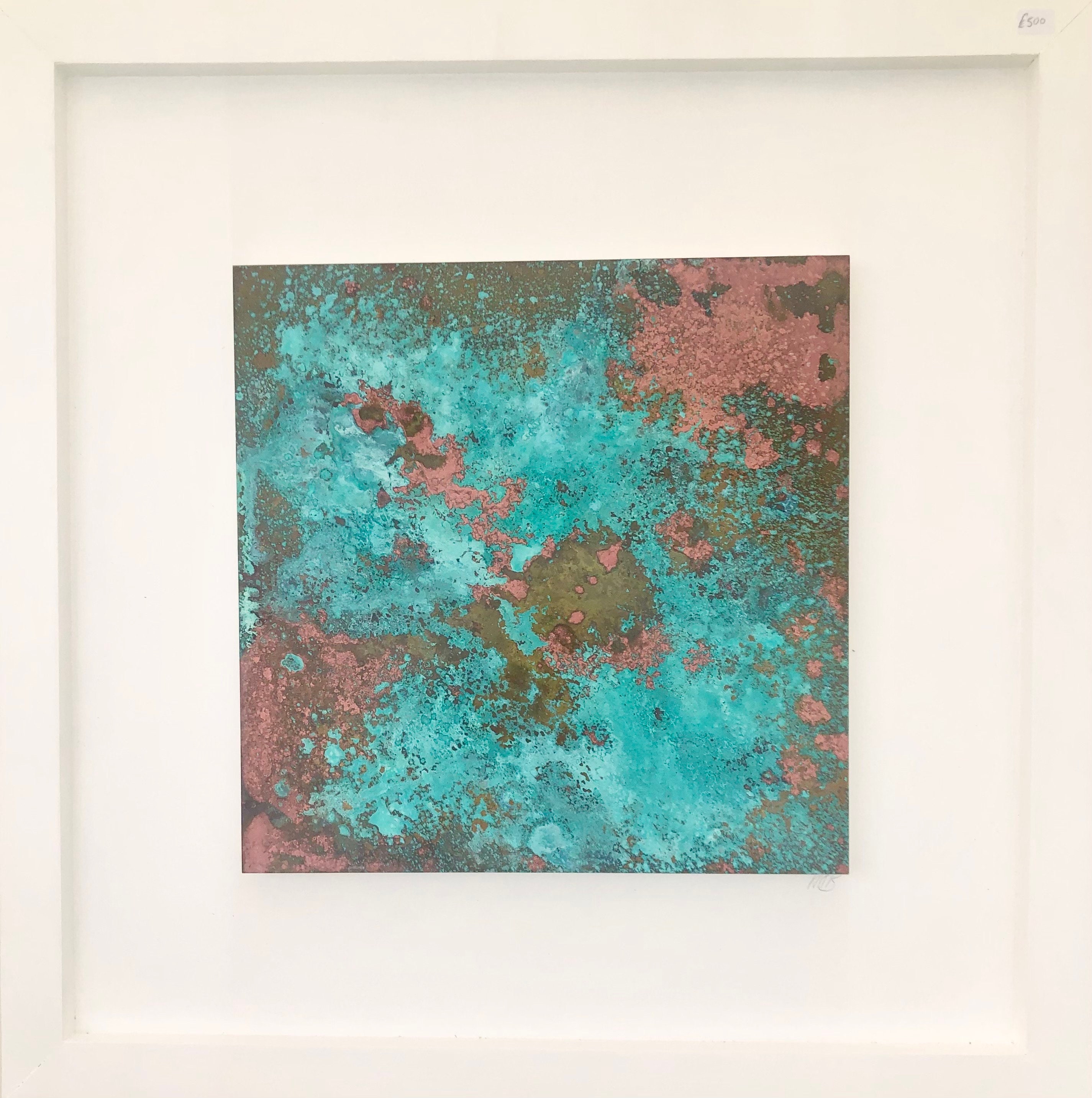 Handmade Contemporary Blue/green Splash Copper Wall Art - Etsy