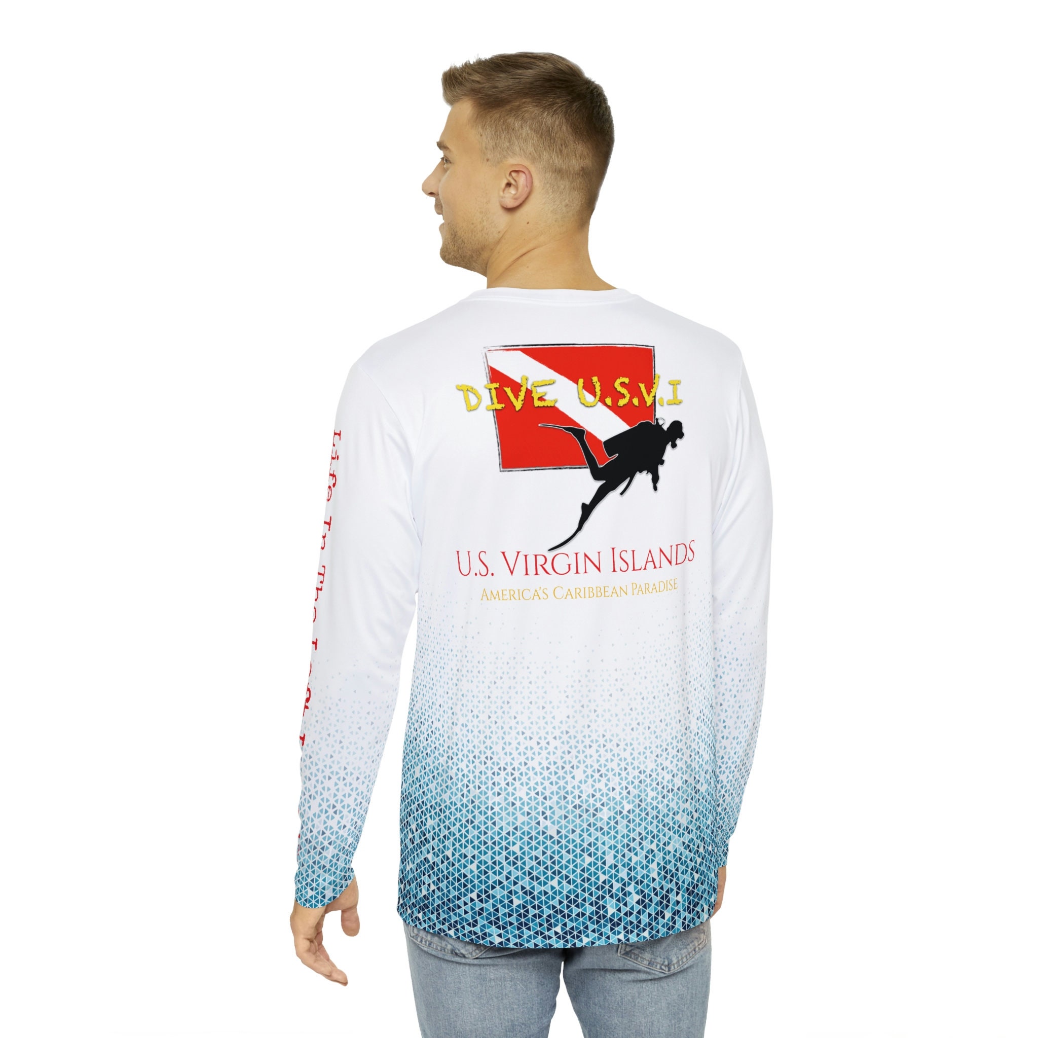 Mens Dive U.S.V.I Scuba Performance Long Sleeve Shirt - Etsy