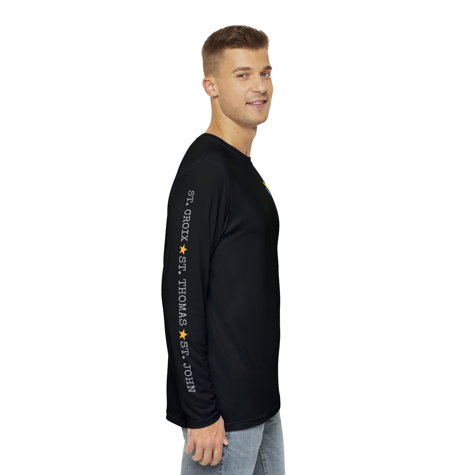 U.S. Virgin Islands Men's Performance Long Sleeve Shirt - Etsy