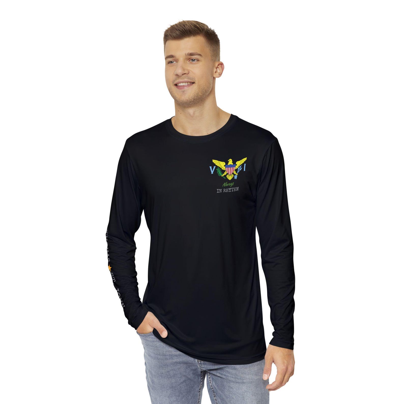 U.S. Virgin Islands Men's Performance Long Sleeve Shirt - Etsy