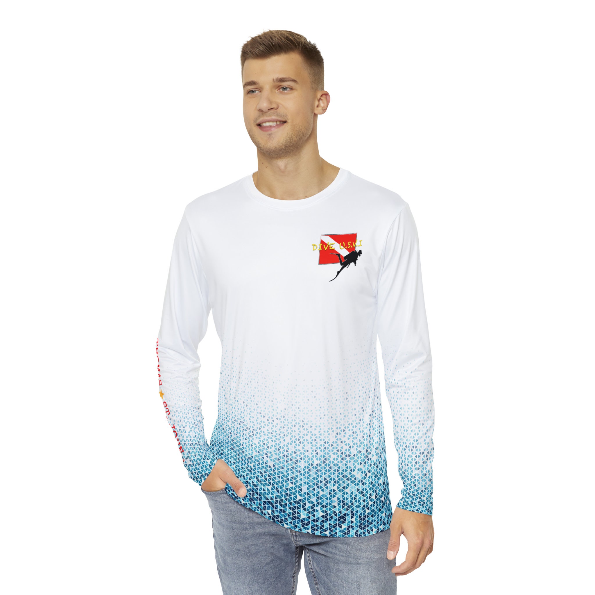 Mens Dive U.S.V.I Scuba Performance Long Sleeve Shirt - Etsy