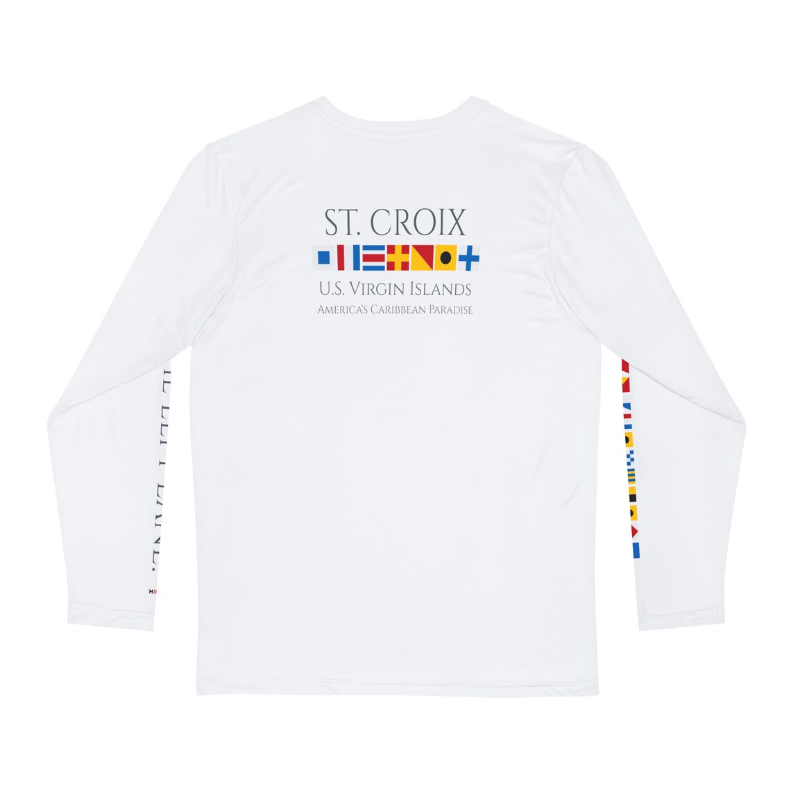 ST. Croix, U.S. Virgin Islands Nautical Flag Performance Long Sleeve ...