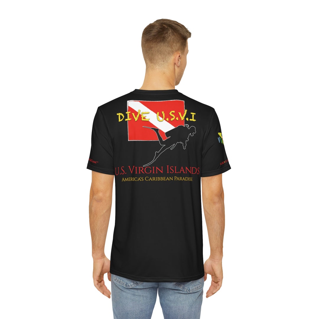 U.S. Virgin Islands Men's Scuba Performance Short Sleeve - Etsy