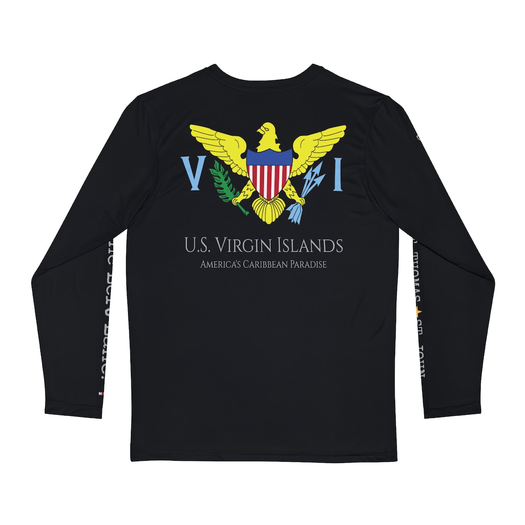 U.S. Virgin Islands Men's Performance Long Sleeve Shirt - Etsy