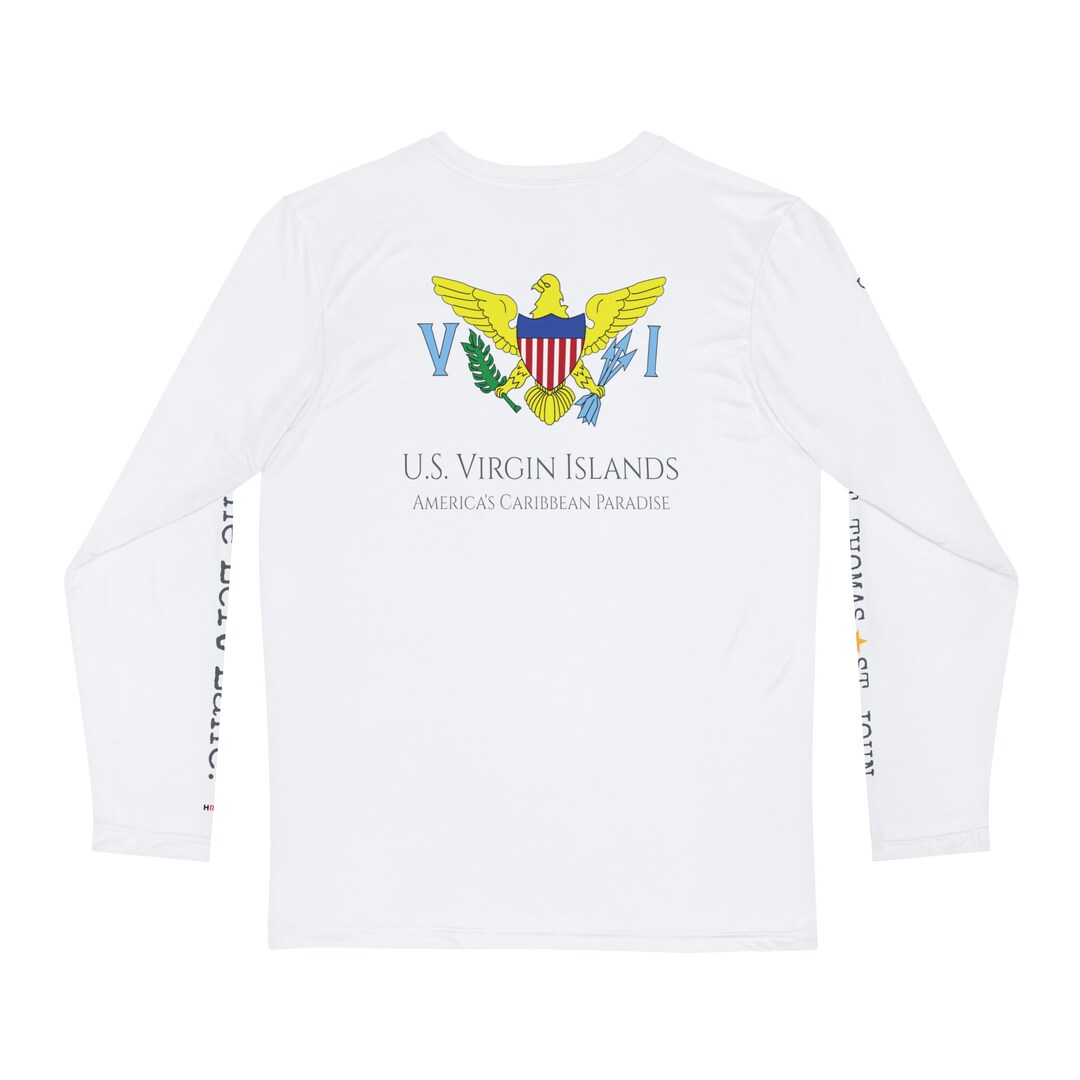 U.S. Virgin Islands Men's Performance Long Sleeve Shirt - Etsy