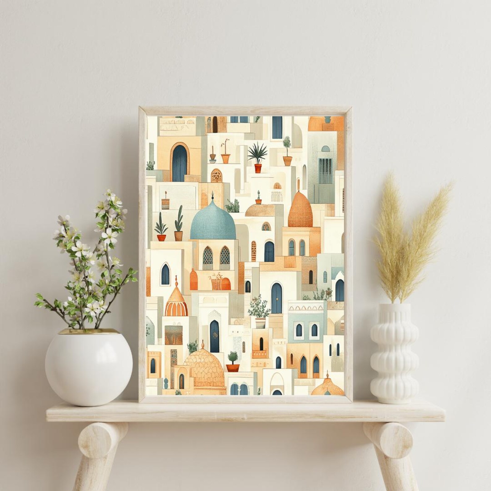 Arabian Cityscapes: Seamless Wall Art Instant Download - Etsy