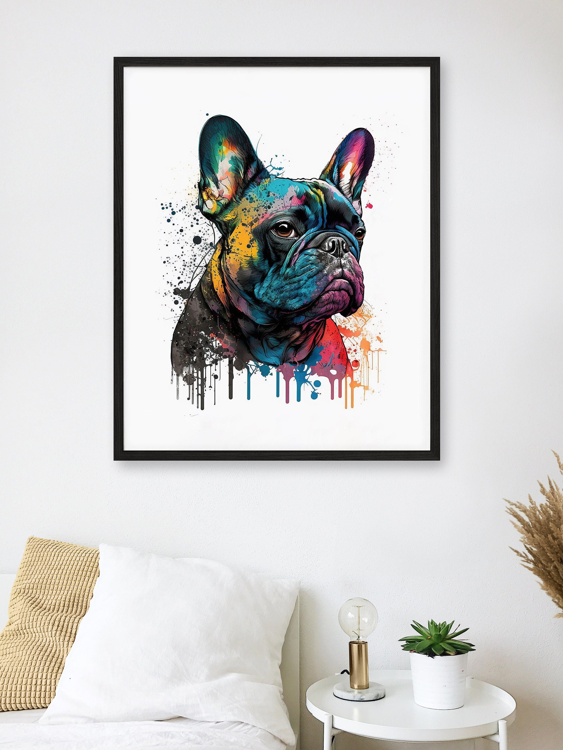 French Bulldog Watercolour, French Bulldog, Watercolour Bulldog ...