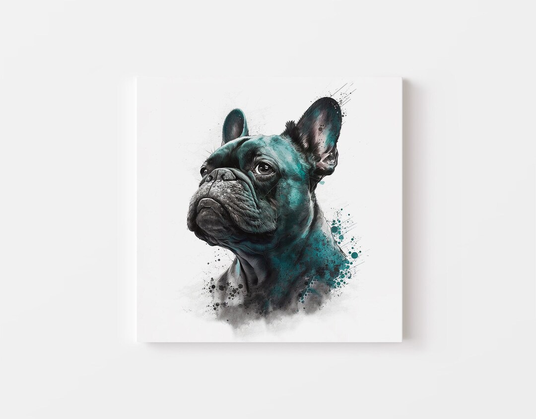 Frenchie Watercolour, French Bulldog, French Bulldog Art, Bulldog ...