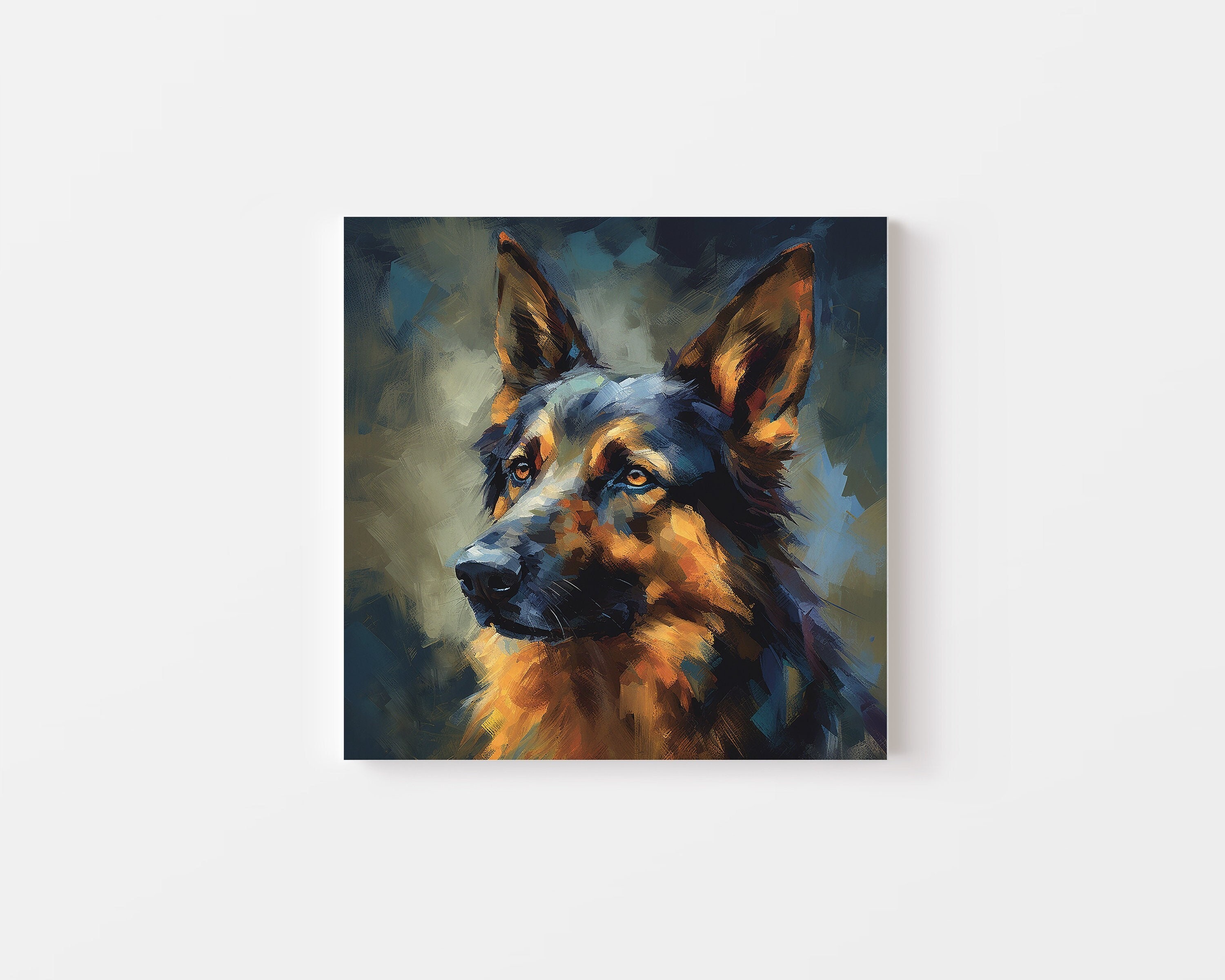 German Shepherd Art, German Shepherd Print, German Shepherd, German ...