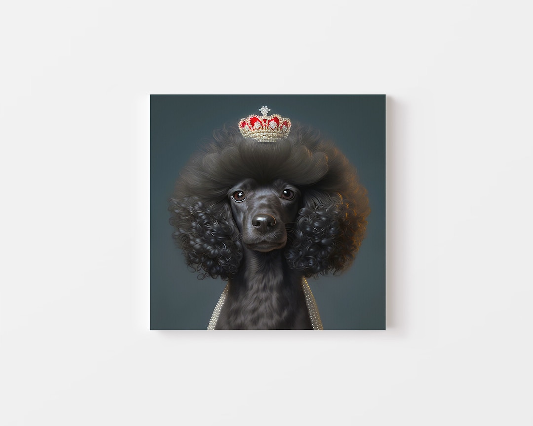Poodle Art, Queen Poodle, King Poodle, Poodle Prints, Cute Poodles ...