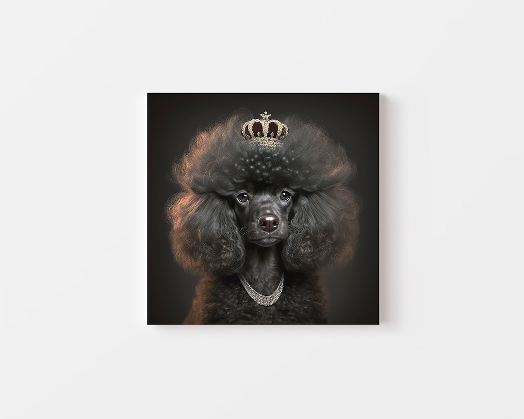 Poodle Queen, Queen Poodle, Monarch Poodle, Poodle Prints, Poodle Wall ...