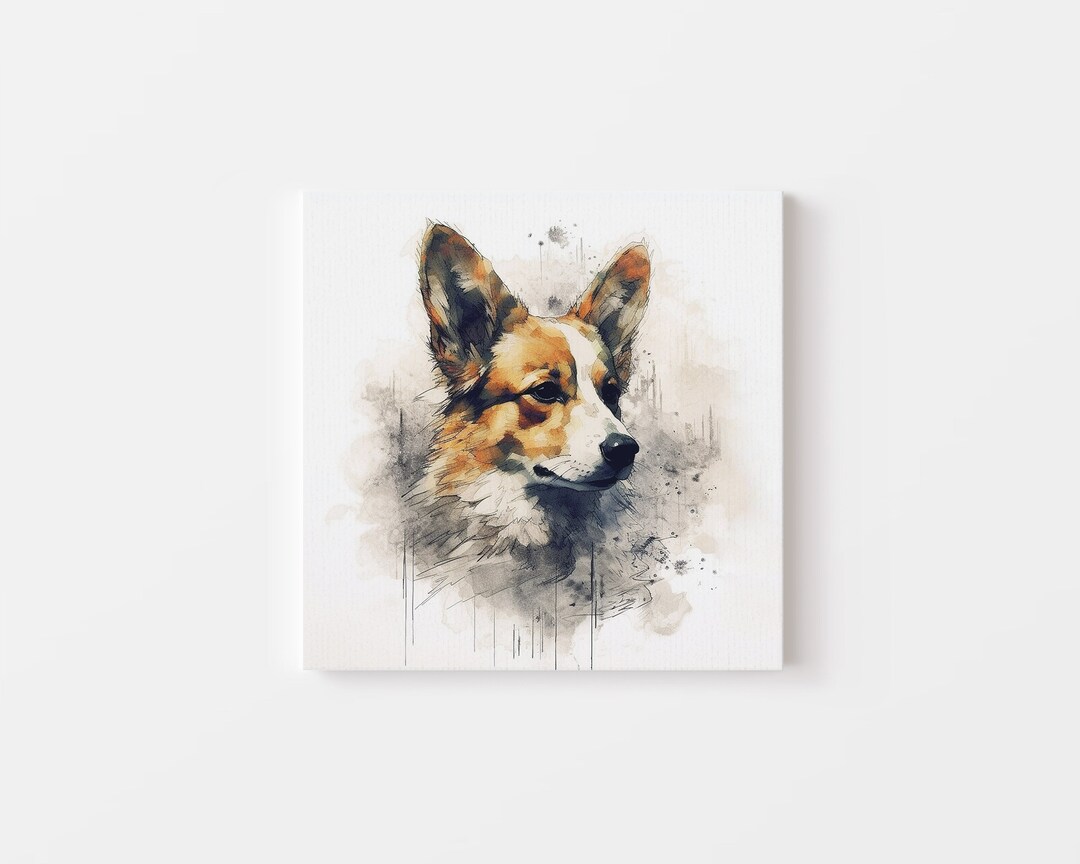 Corgi Watercolour, Corgi Art, Corgi Picture, Corgi Print, Corgis, Corgi ...