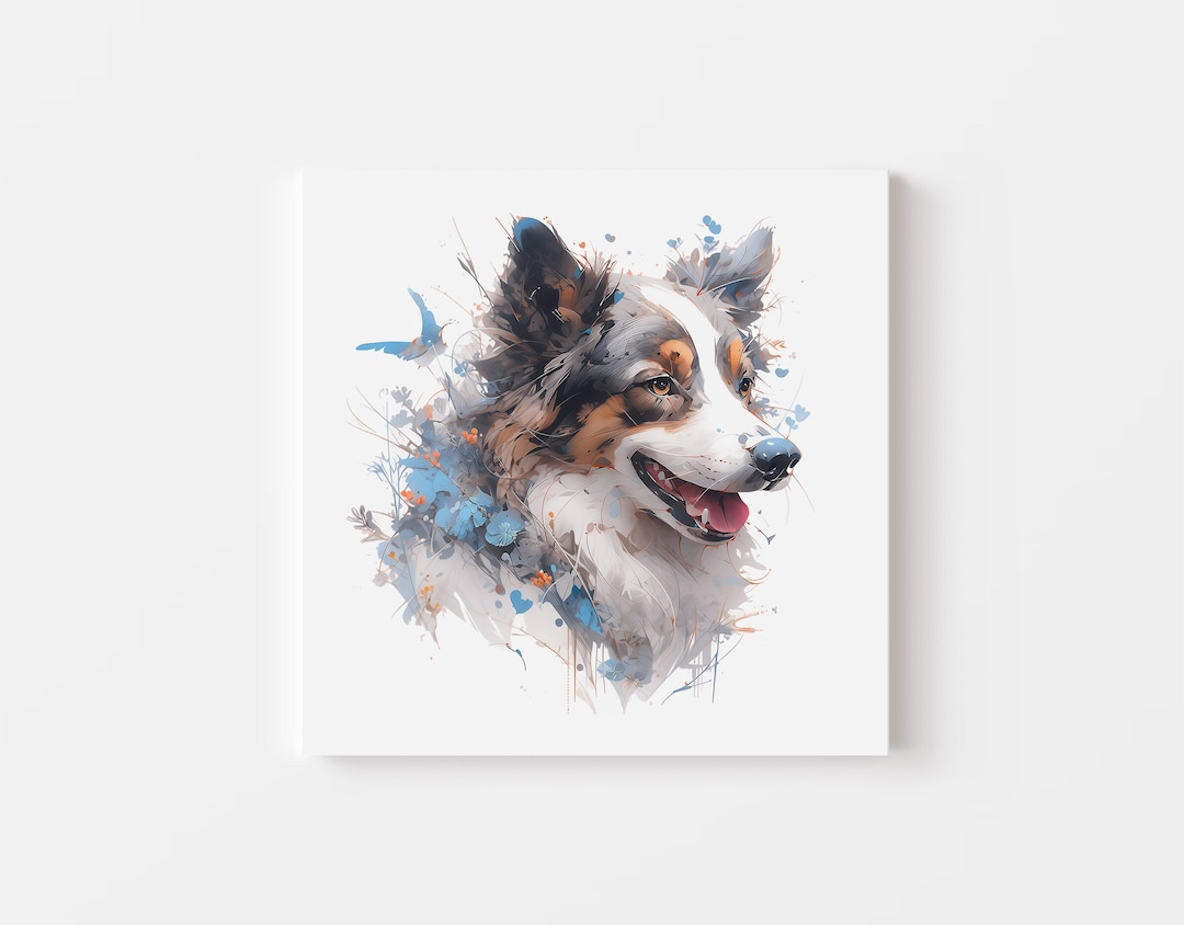 Australian Shepherd, Watercolour, Art Bundle, Australian Shepherd ...