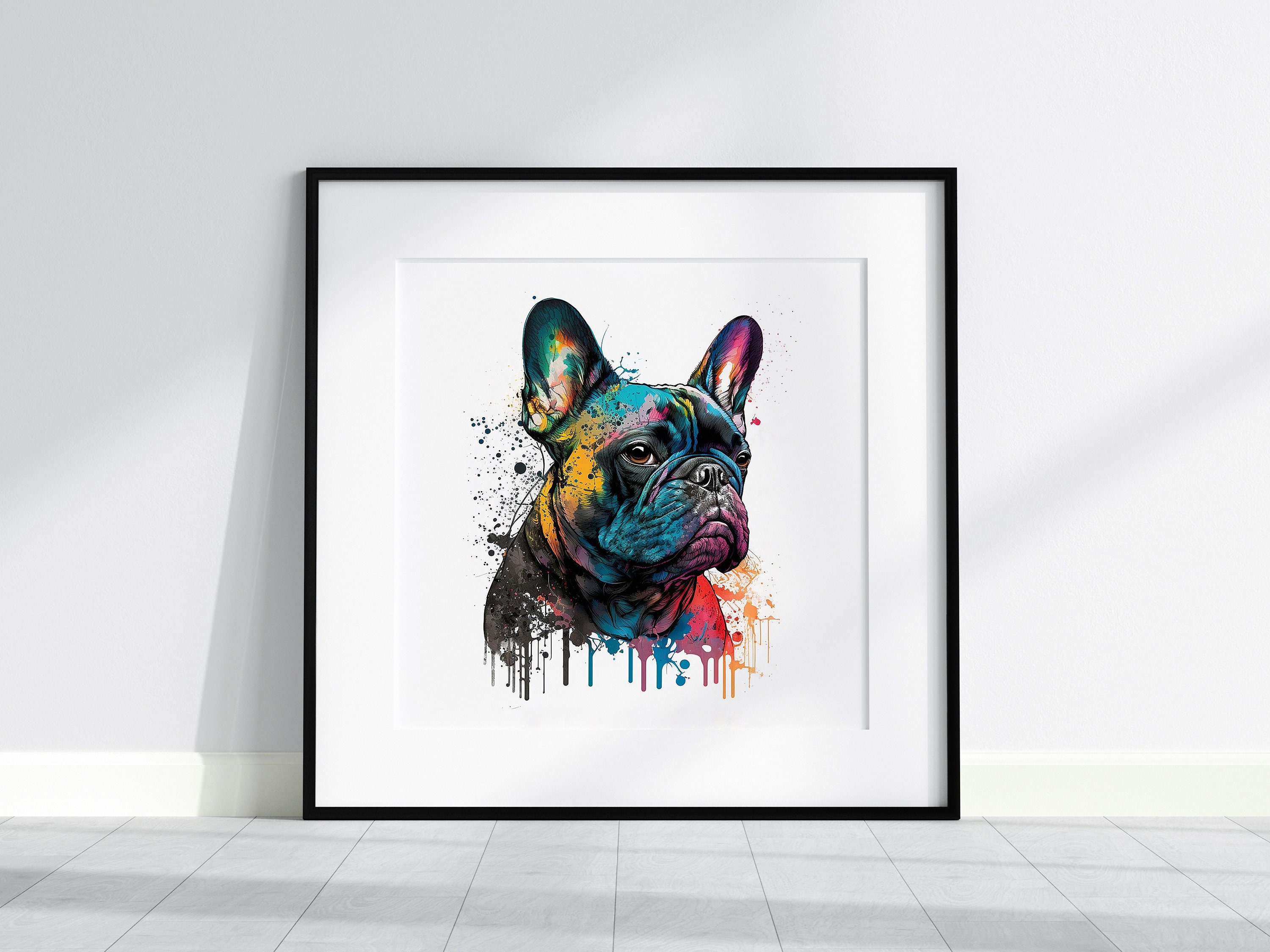 French Bulldog Watercolour, French Bulldog, Watercolour Bulldog ...