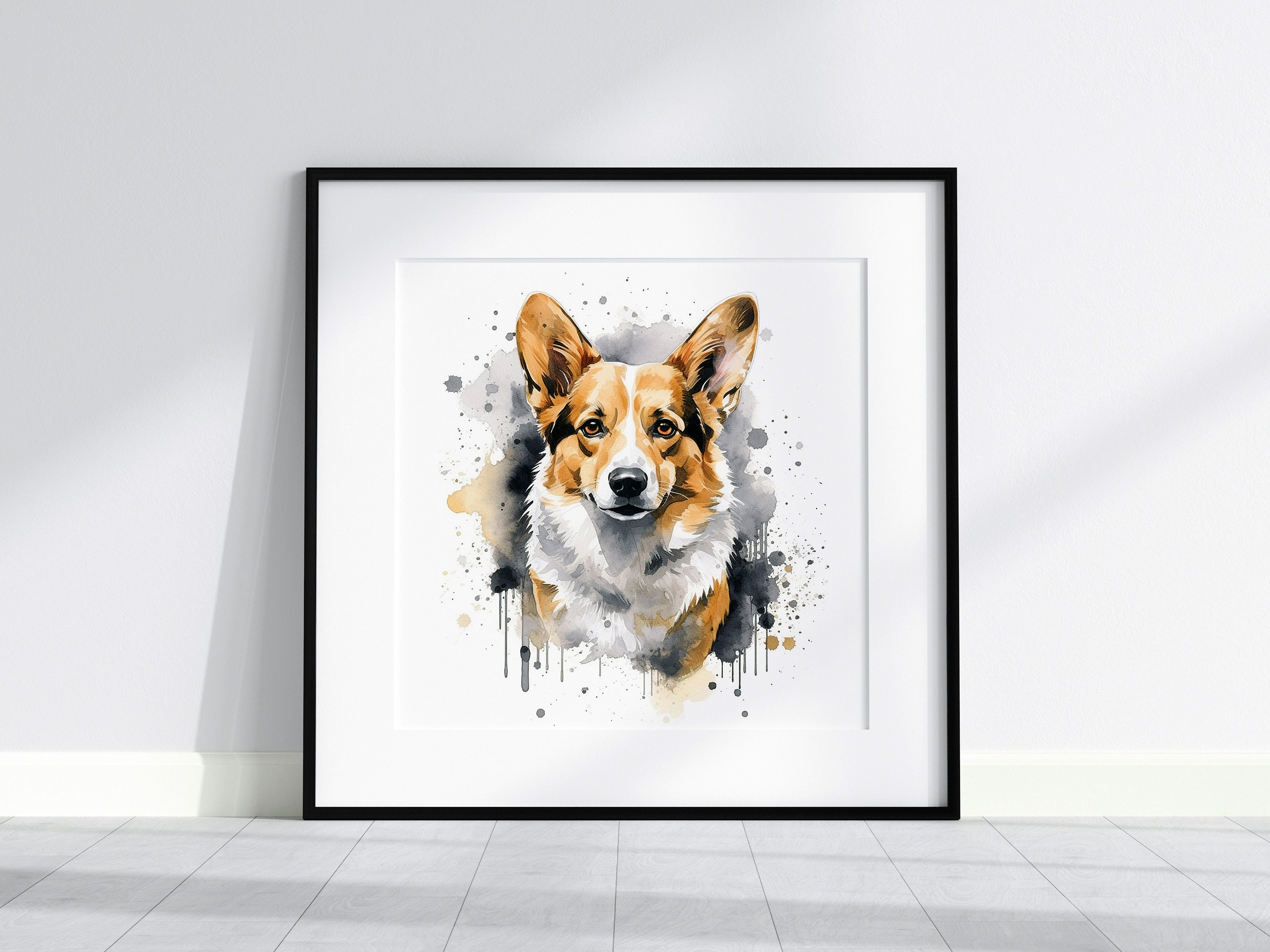 Pembroke Welsh Corgi, Corgi Watercolour, Corgi Art, Corgi Pictures ...