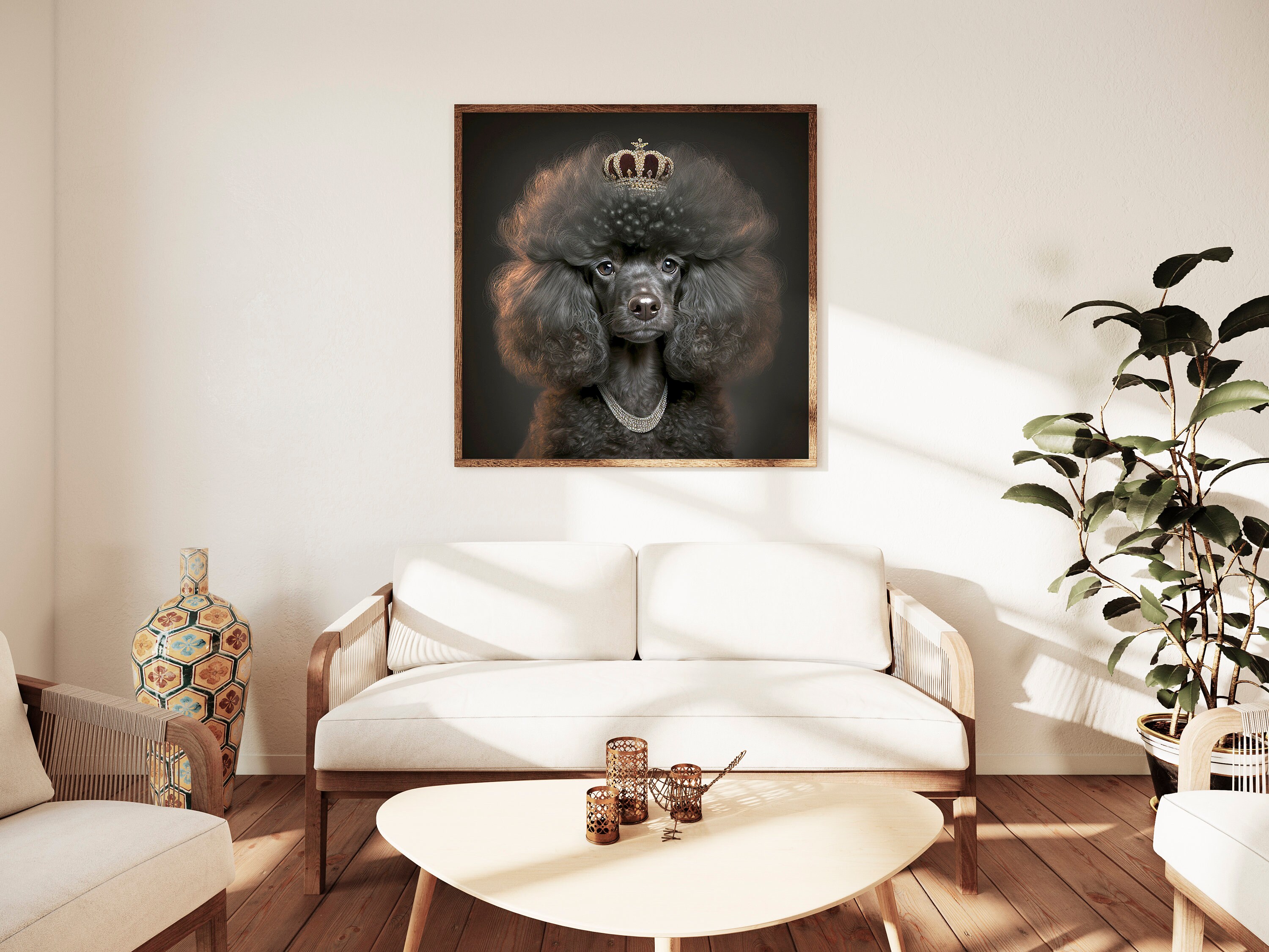 Poodle Queen, Queen Poodle, Monarch Poodle, Poodle Prints, Poodle Wall ...