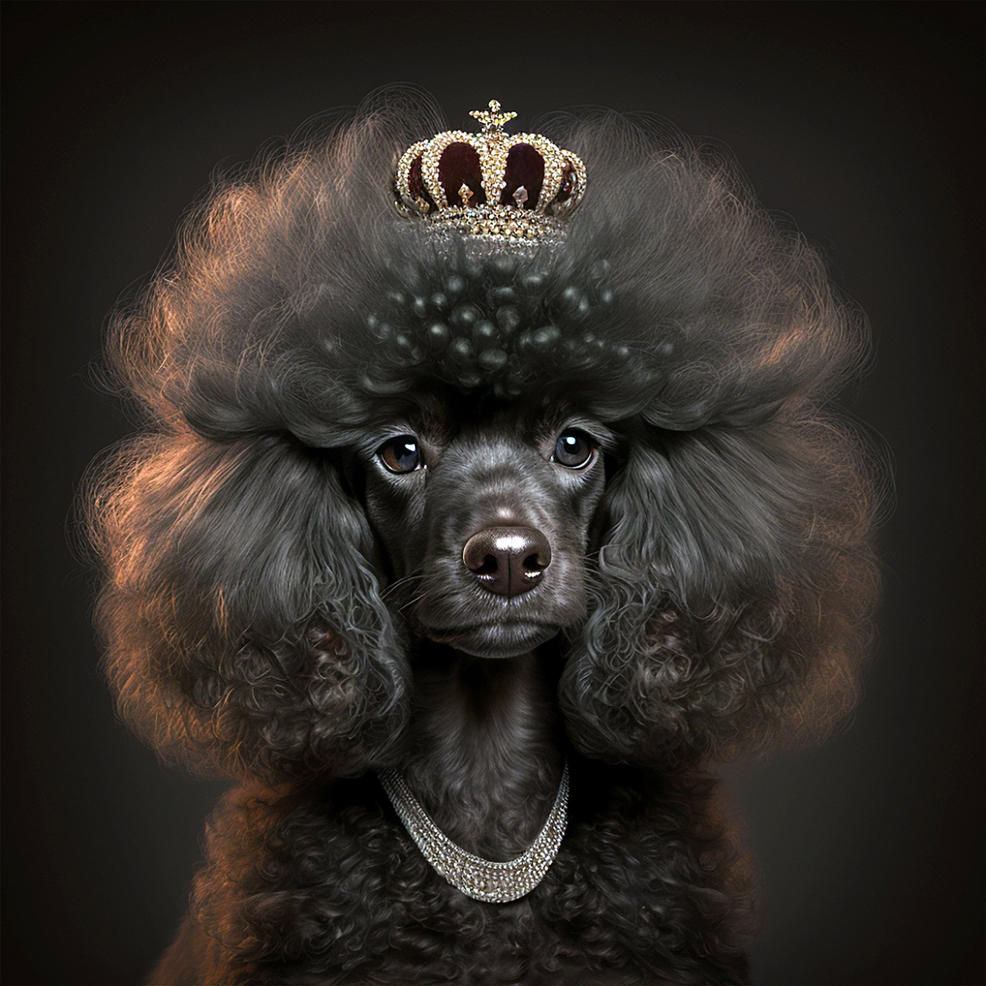 Poodle Queen, Queen Poodle, Monarch Poodle, Poodle Prints, Poodle Wall ...