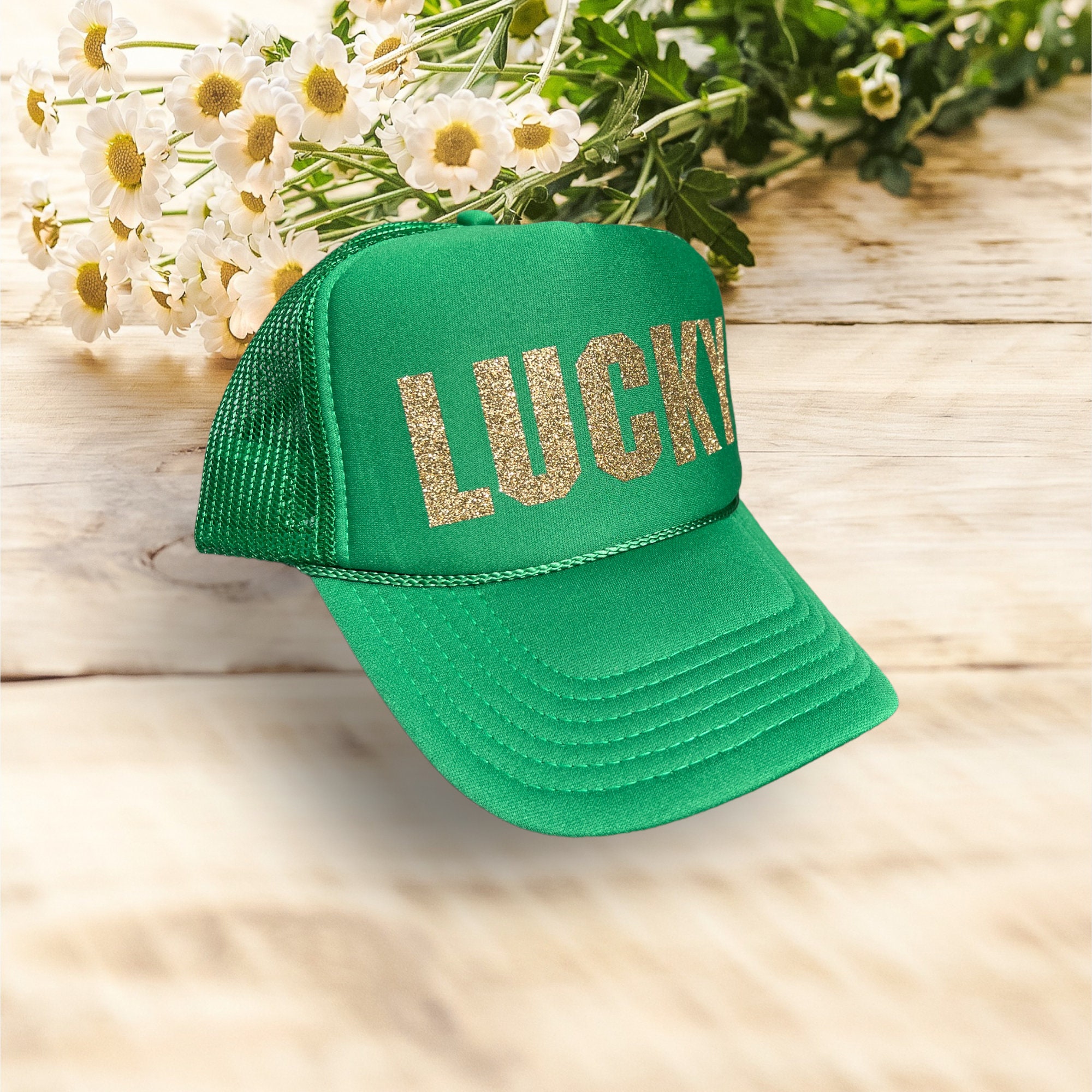 St. Patrick’s Day “LUCKY” Trucker Hat - Etsy