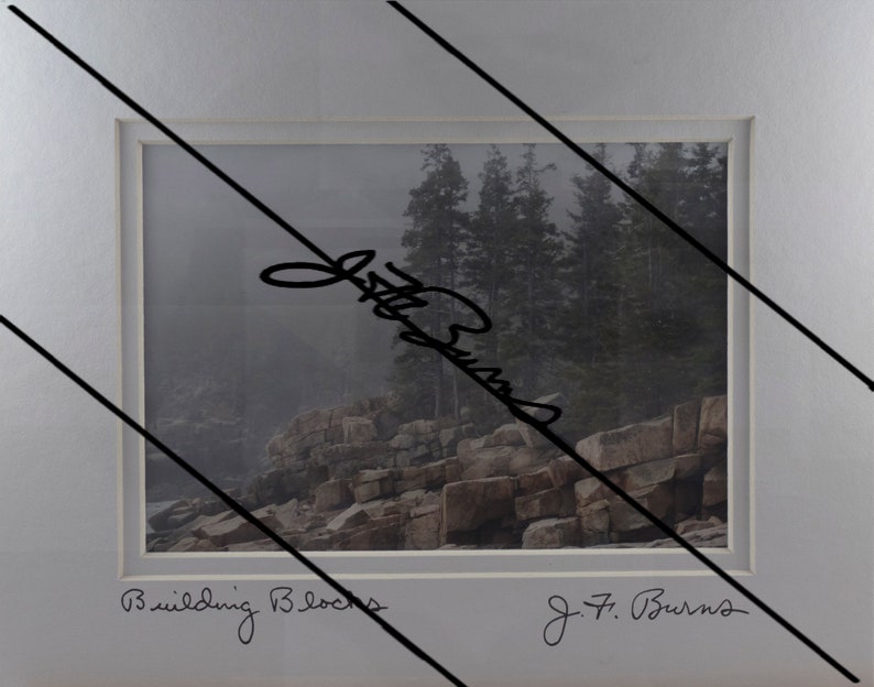 Building Blocks, Acadia National Park, Maine,park Loop Road, Matted ...