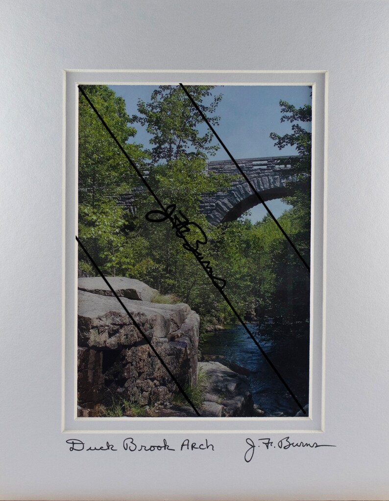Duck Brook Arch, Acadia National Park, Maine, Matted Photos, Local ...