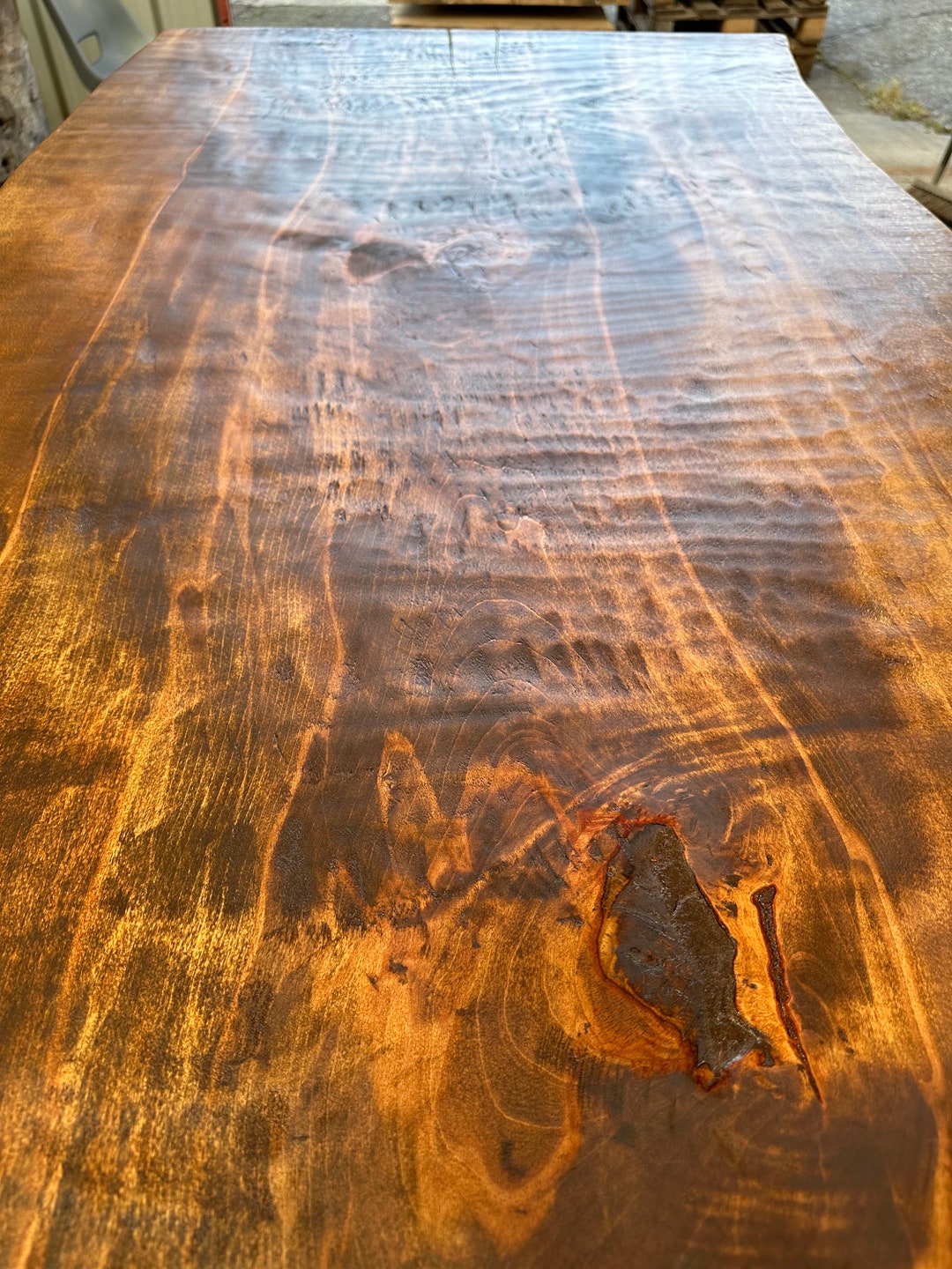 DISCOUNT!!! Live Edge Beech Dining Table. This Slab of Wood is More ...