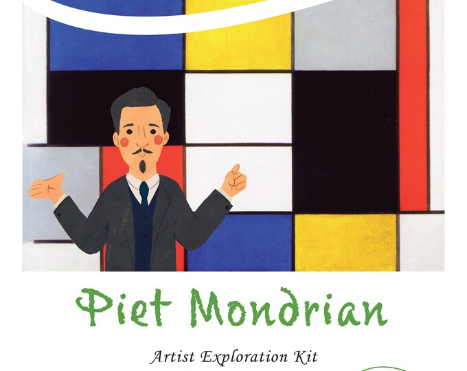 Piet Mondrian Art Lesson Kit: Abstract Art Activities & Coloring Pages ...