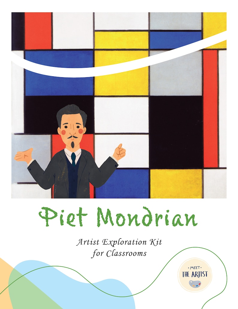 Piet Mondrian Artist Exploration Kit for Children | Modern Abstract Art ...