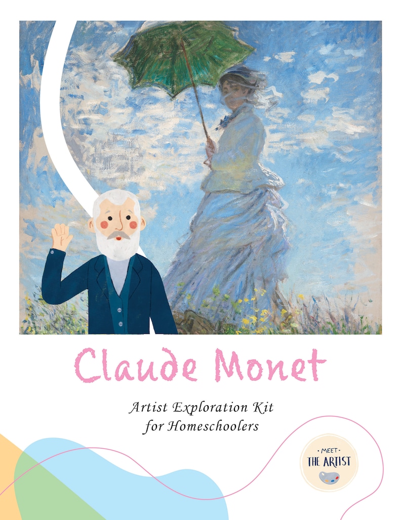 Claude Monet Art Exploration Kit: Lesson Plans & Printables (PDF ...