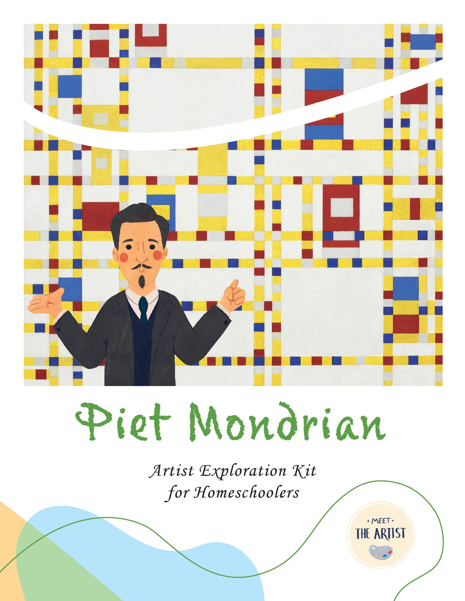 Piet Mondrian Artist Exploration Kit for Children | Modern Abstract Art ...