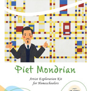 Piet Mondrian Artist Exploration Kit for Children | Modern Abstract Art ...