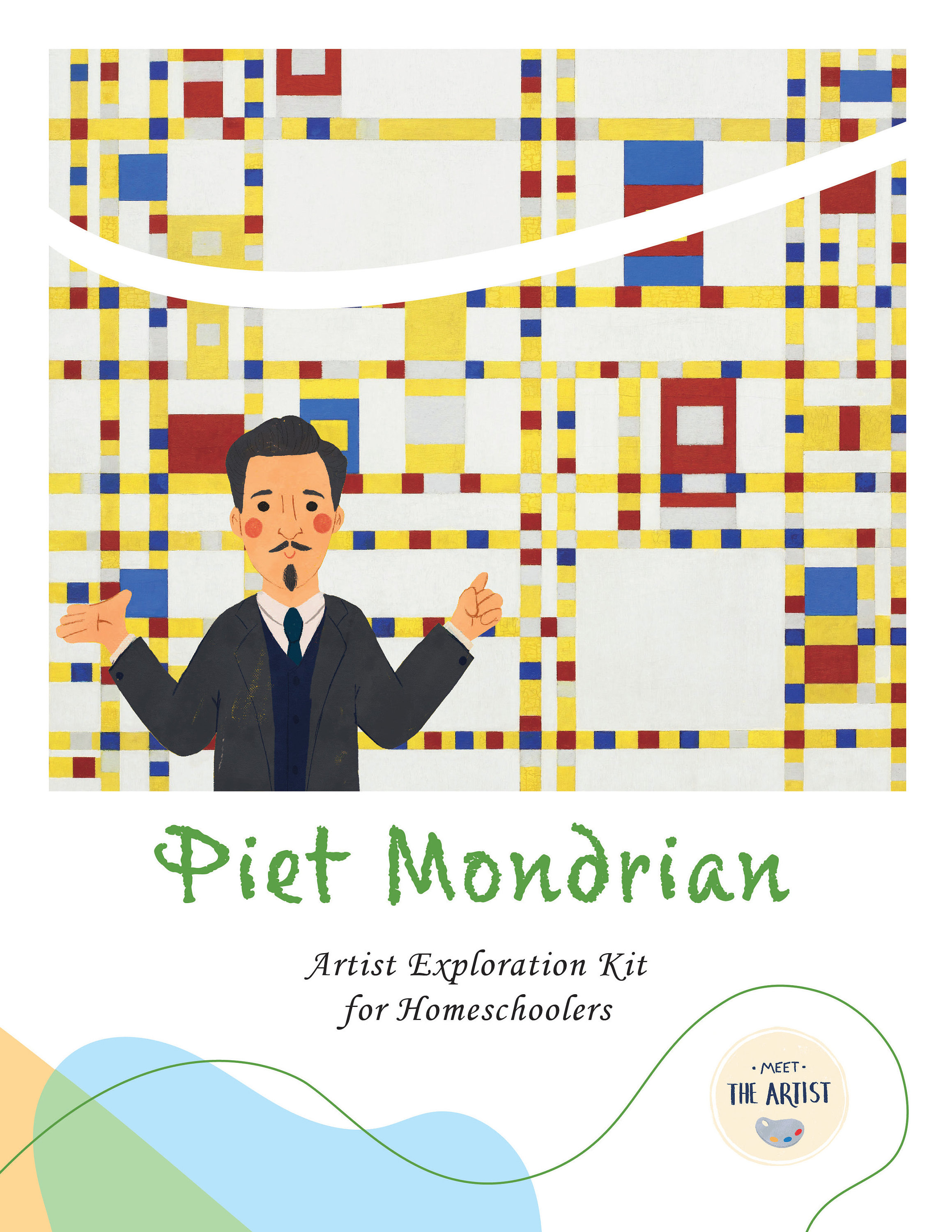 Piet Mondrian Artist Exploration Kit for Children | Modern Abstract Art ...