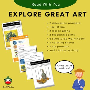 Van Gogh Art Exploration Kit: Lesson Plans & Coloring Pages (PDF ...