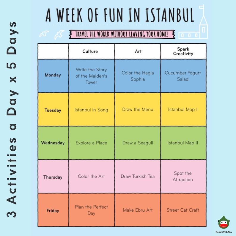 Istanbul Activity Pack: Kids' Travel Games, Crafts, and Recipes (PDF ...