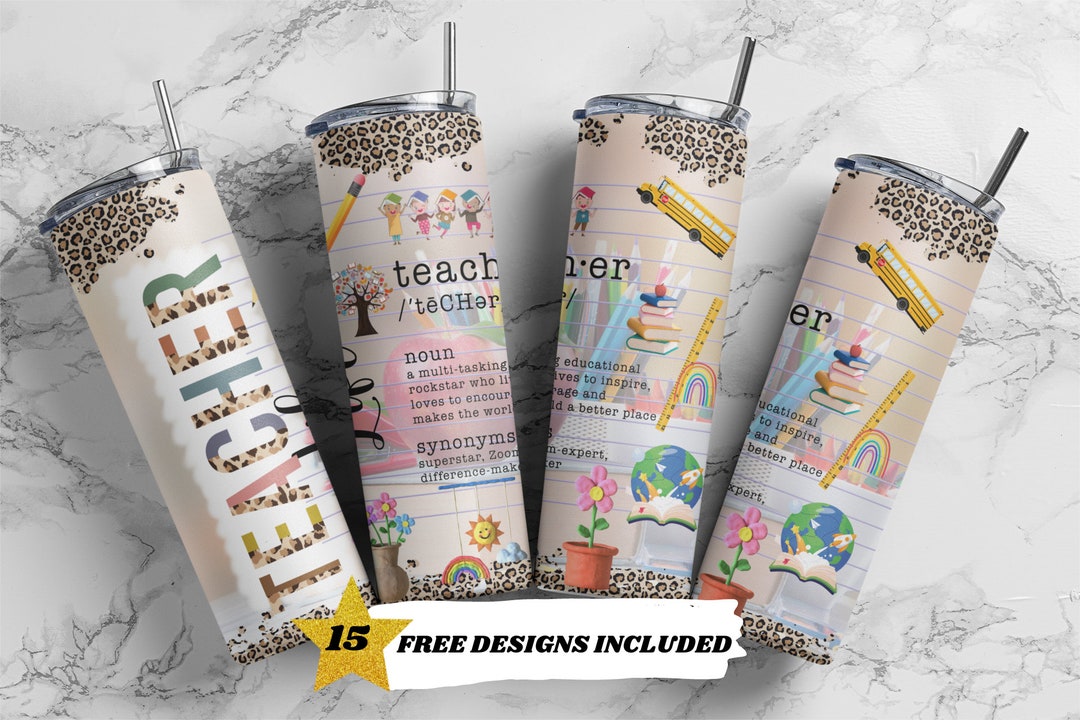20 Oz Skinny Tumbler Teacher Life Sublimation Design PNG Instant ...