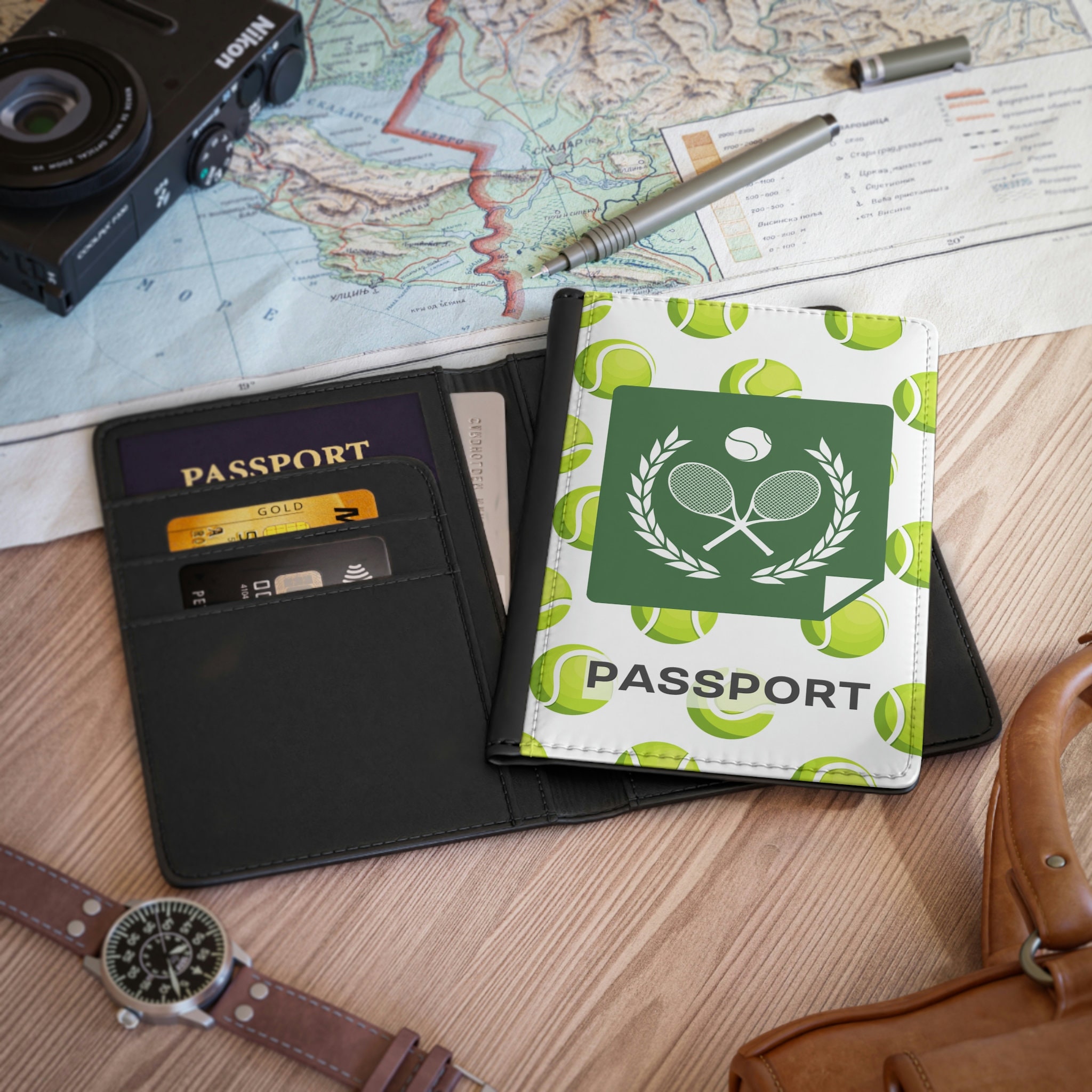 Tennis Ball Passport Book Cover - Etsy