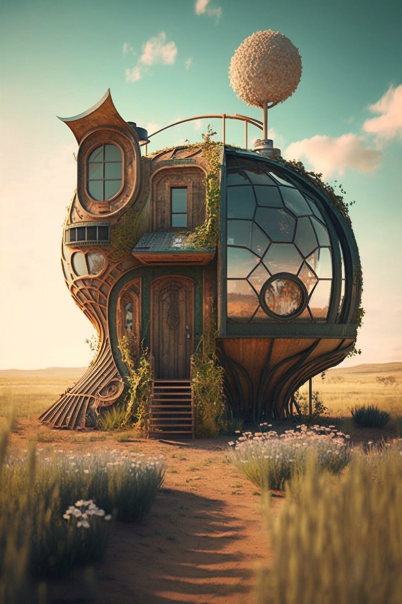 Solarpunk Paradise: Framed Wall Art | Eco-friendly | Sustainable ...