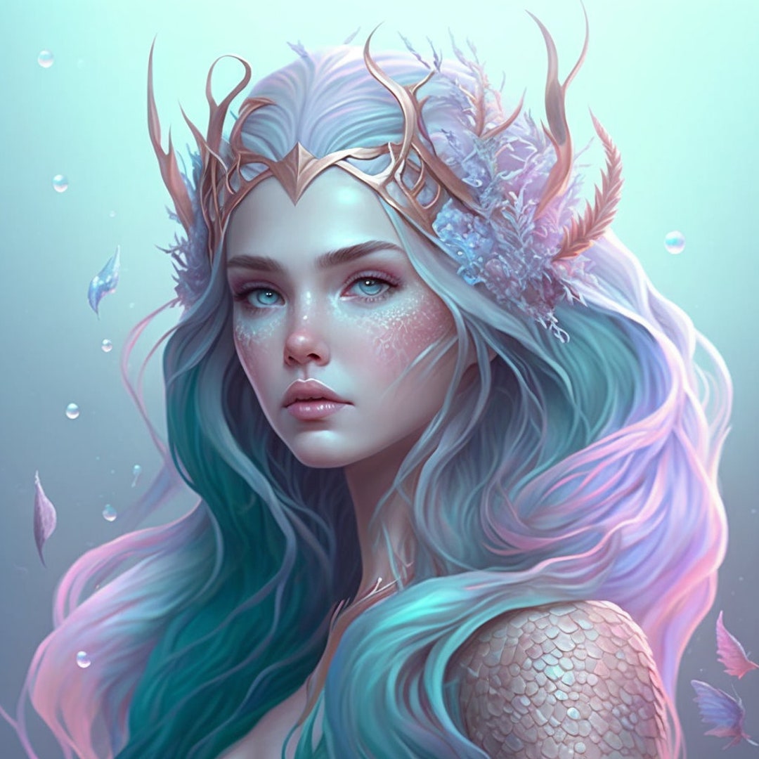 Icy Pastel Mermaid - Etsy