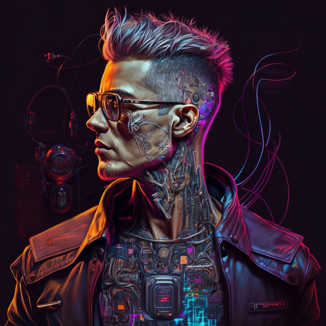 Cyberpunk Guy Collection - Etsy