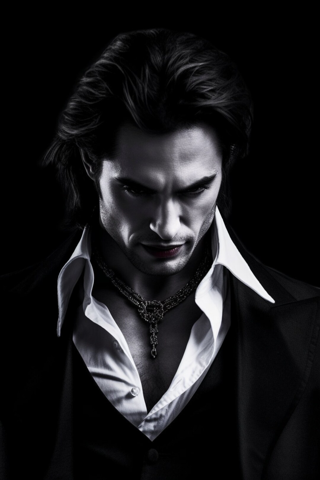 Vampire's Dilemma Loving Shadows Mesmerizing Modern - Etsy