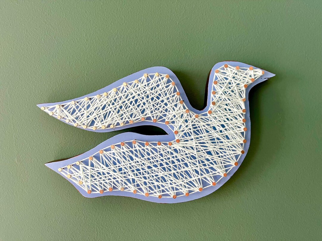 Peace DOVE String Nail Art Wall Decor Love Bird - Etsy