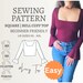 Easy Flared Bell Sleeve Top Sewing Pattern Square Neckline Long Sleeve ...