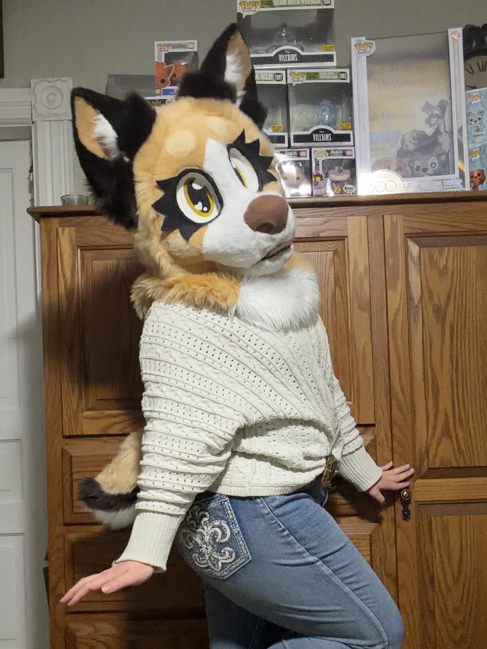 Blond Corgi Dog Fursuit Mini Partial: Head and Tail - Etsy